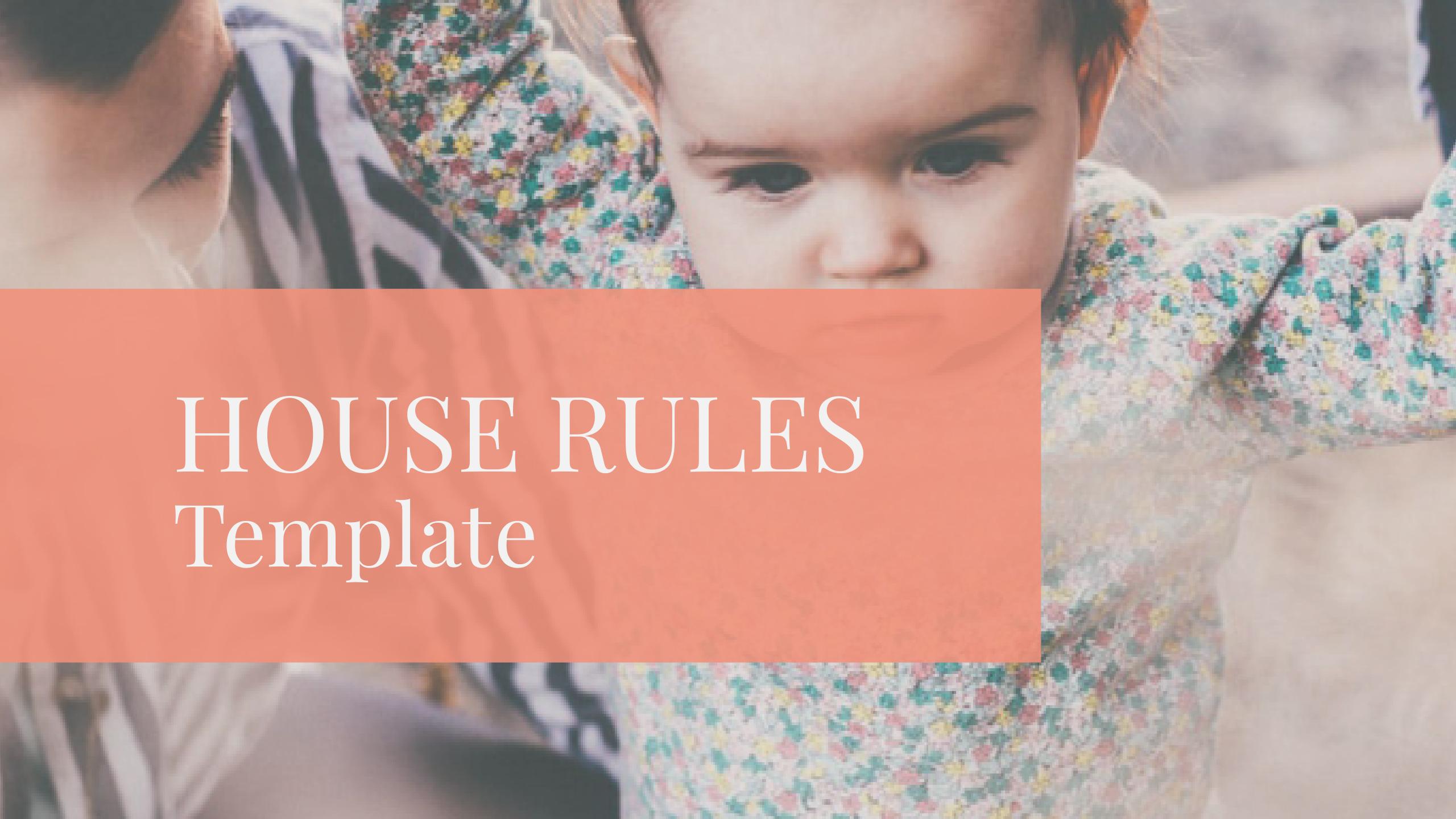 House Rules Template ZipSit